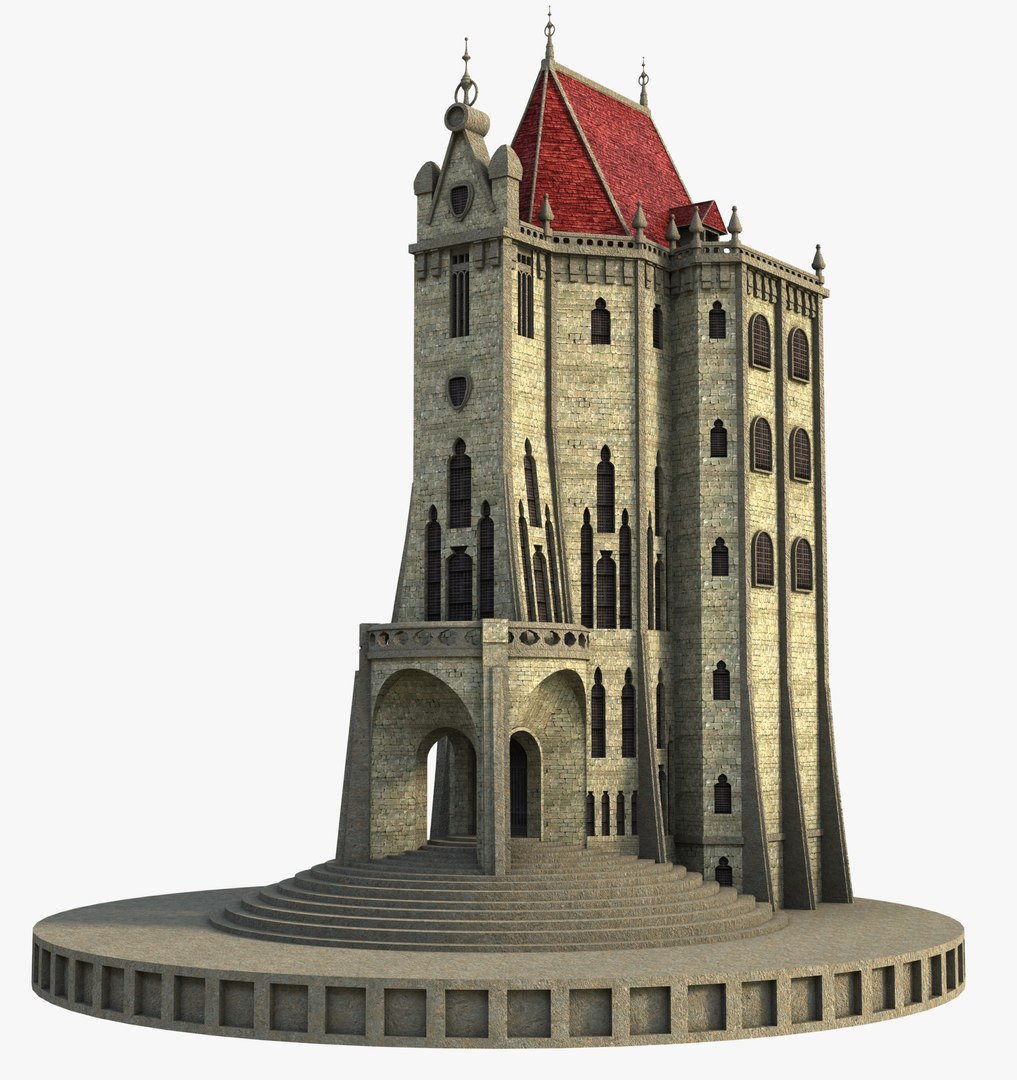 3D Fantasy Gothic Tower - TurboSquid 2210737