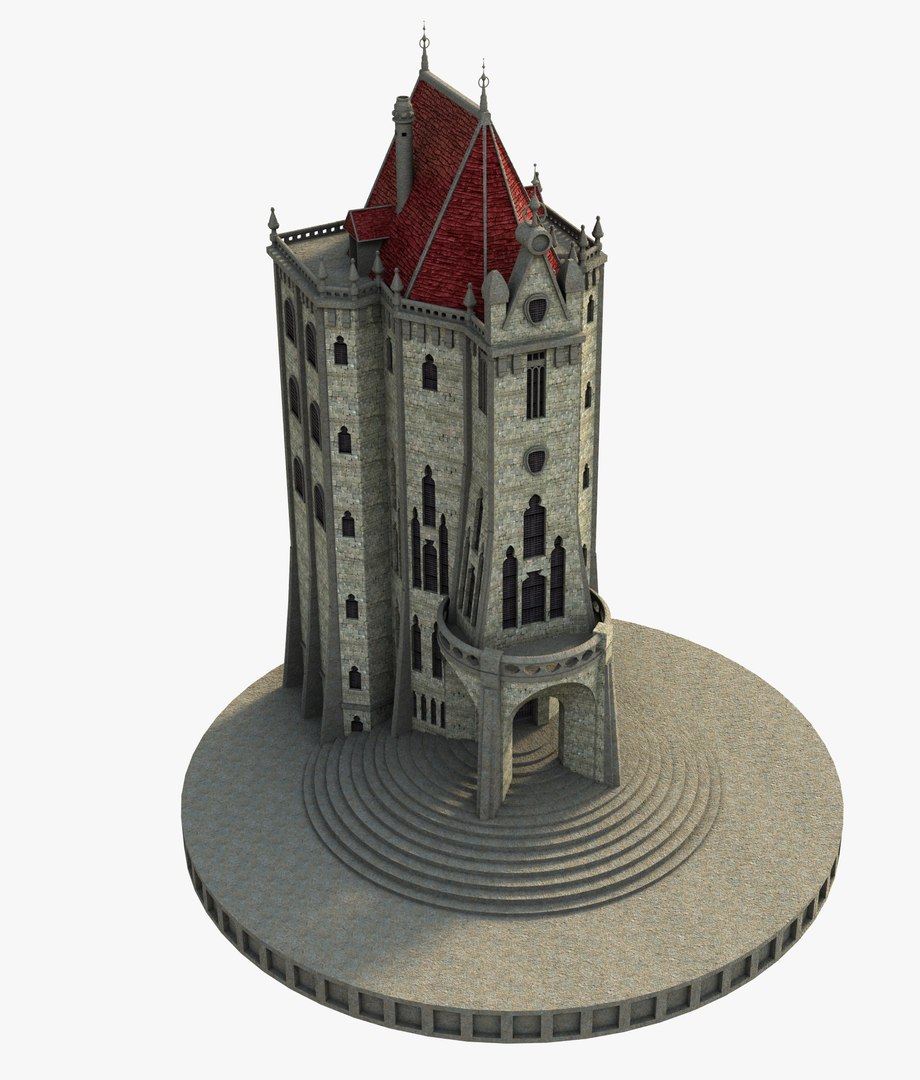 3D Fantasy Gothic Tower - TurboSquid 2210737