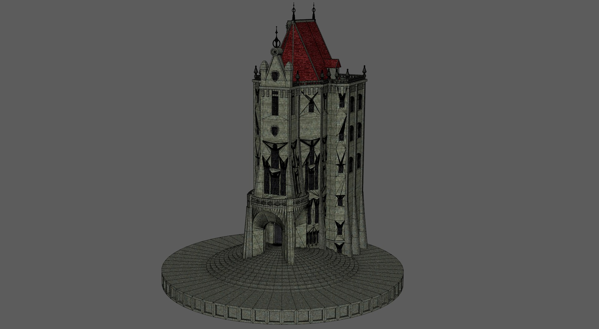 3D Fantasy Gothic Tower - TurboSquid 2210737