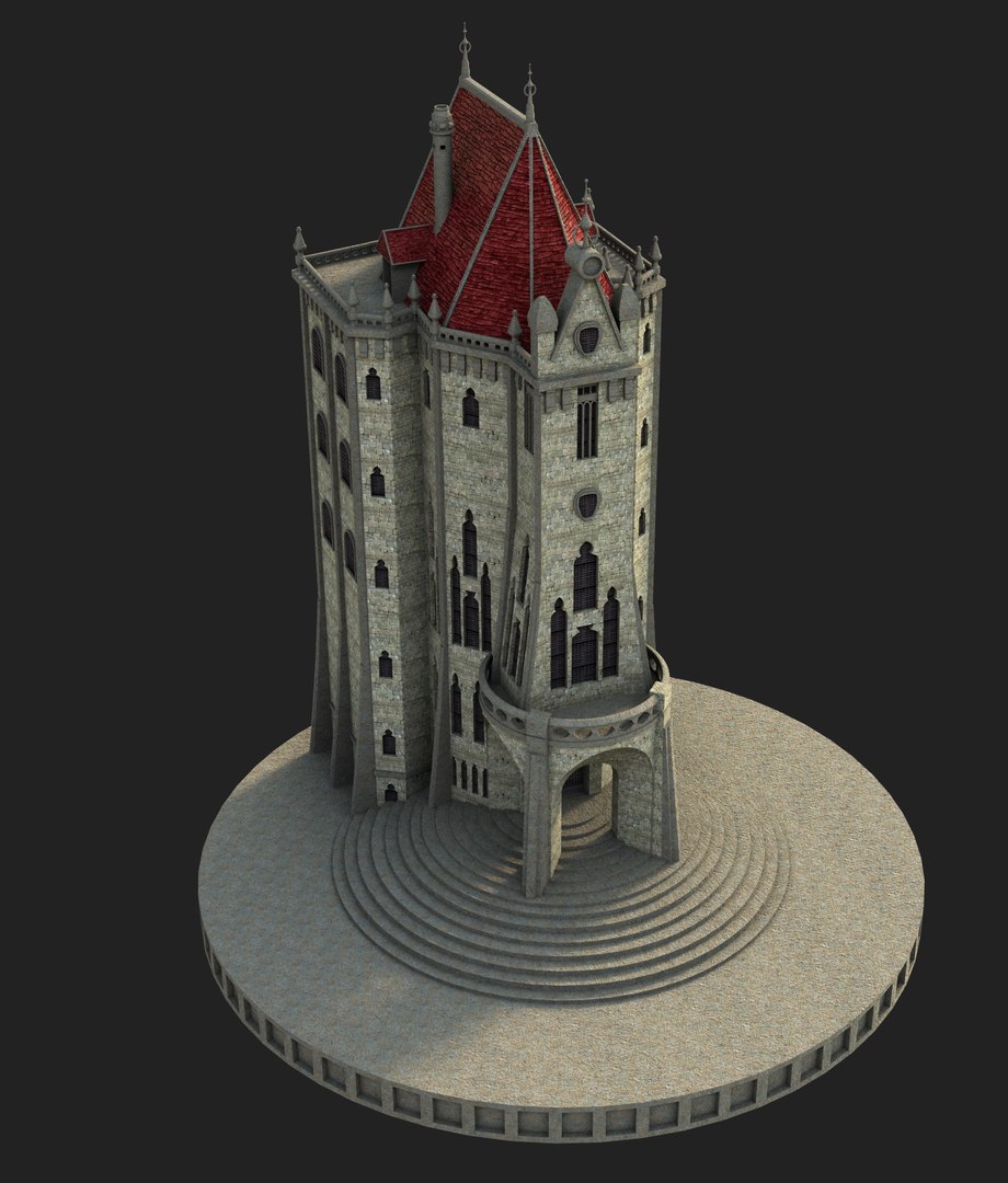 3D Fantasy Gothic Tower - TurboSquid 2210737