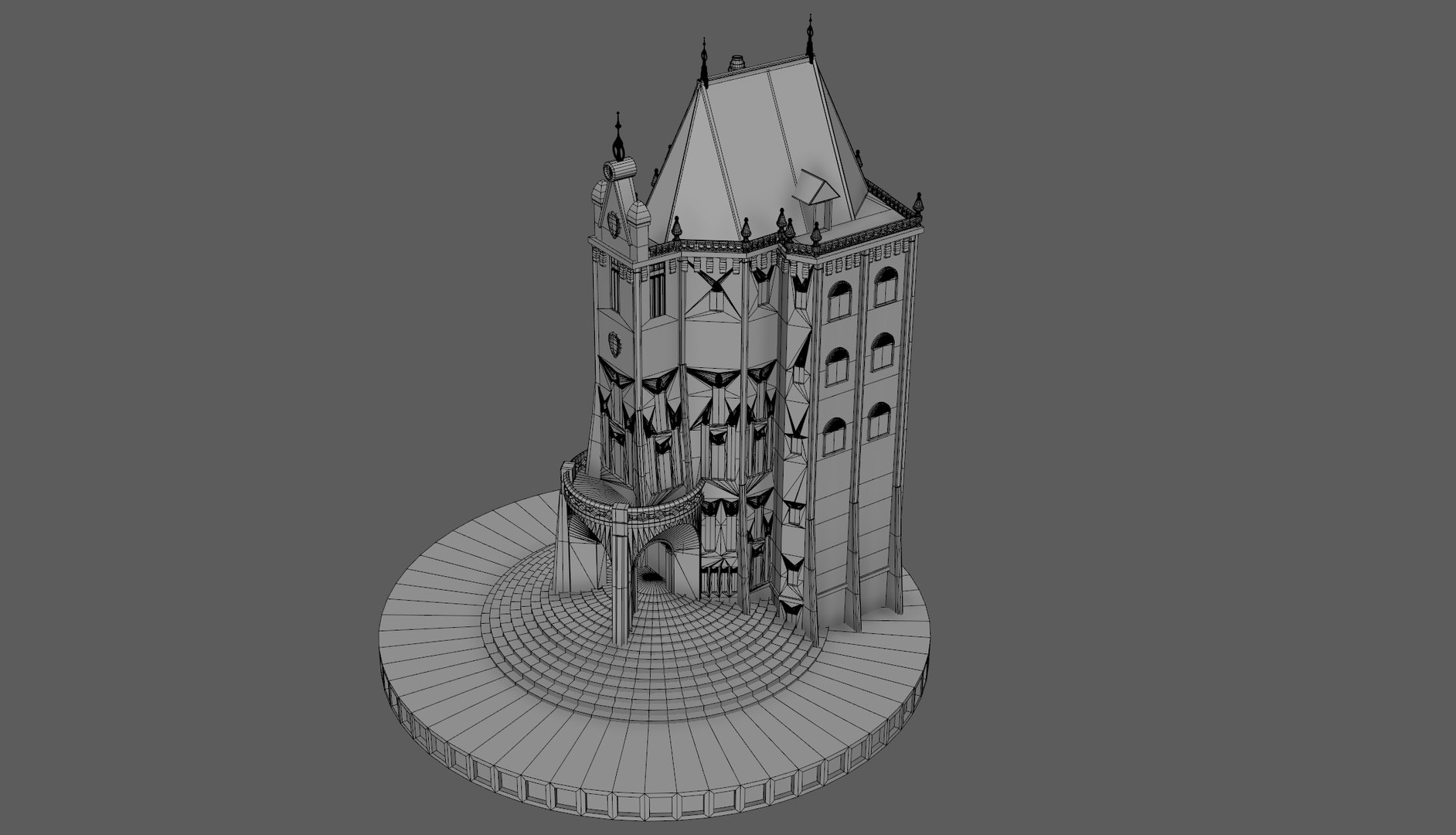 3D Fantasy Gothic Tower - TurboSquid 2210737