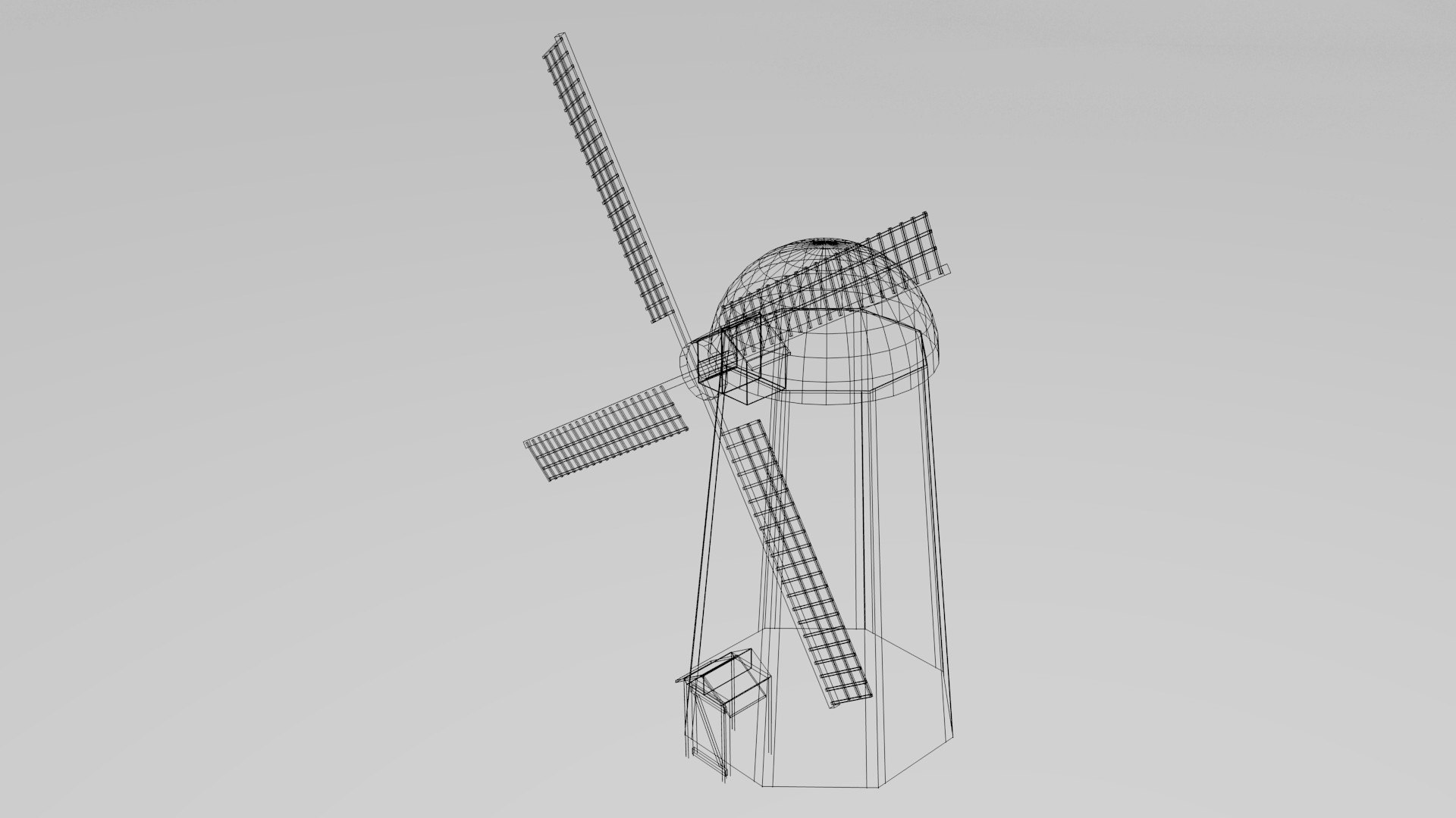 Windmill Wind 3d Obj