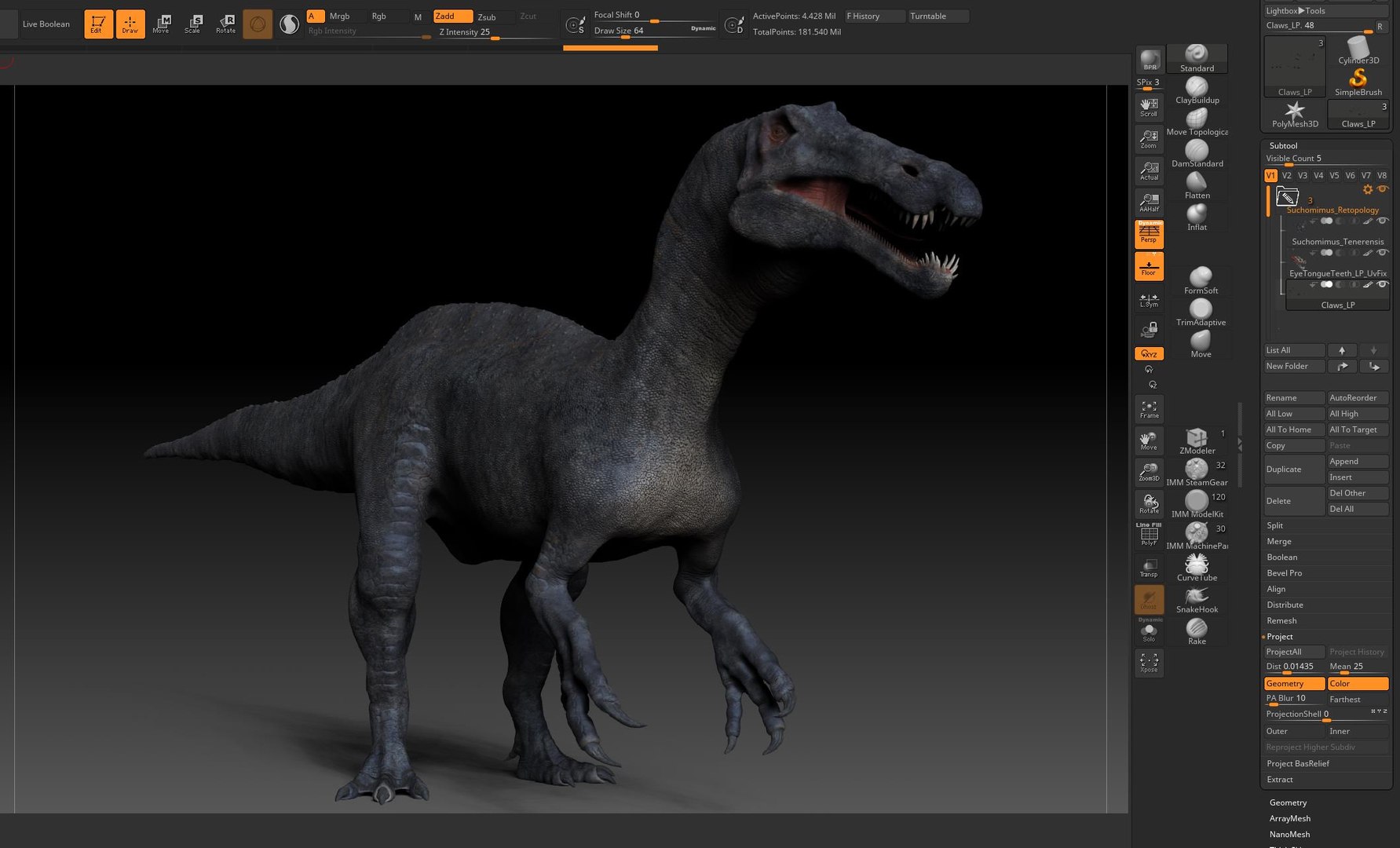 Suchomimus Tenerensis Sculpt Project 3D Model - TurboSquid 2145760