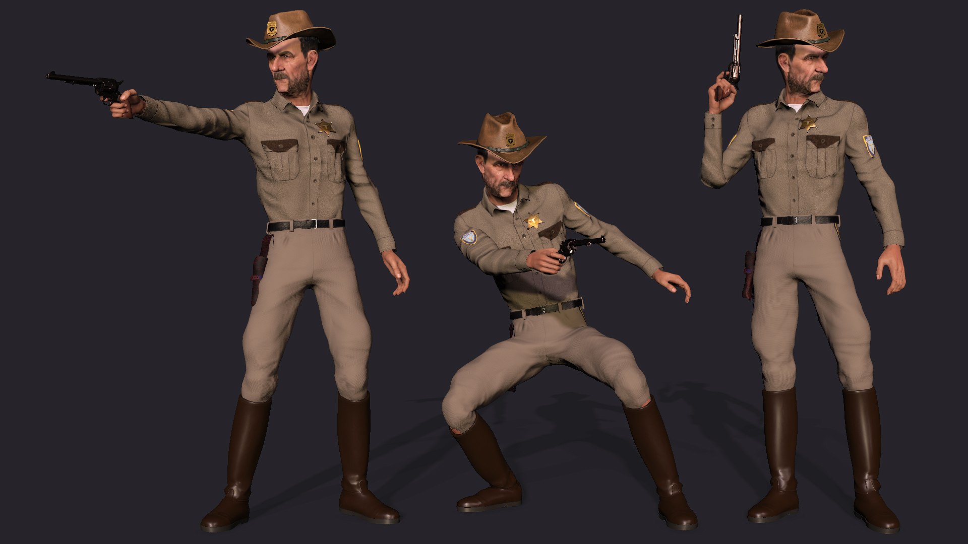 Sheriff 3D model - TurboSquid 1937451
