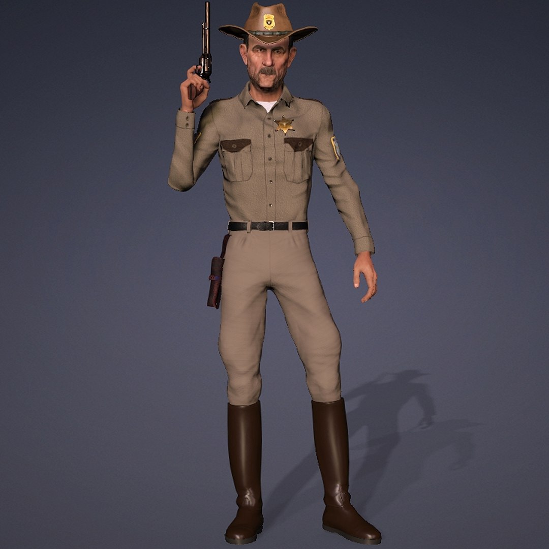 Sheriff 3D model - TurboSquid 1937451