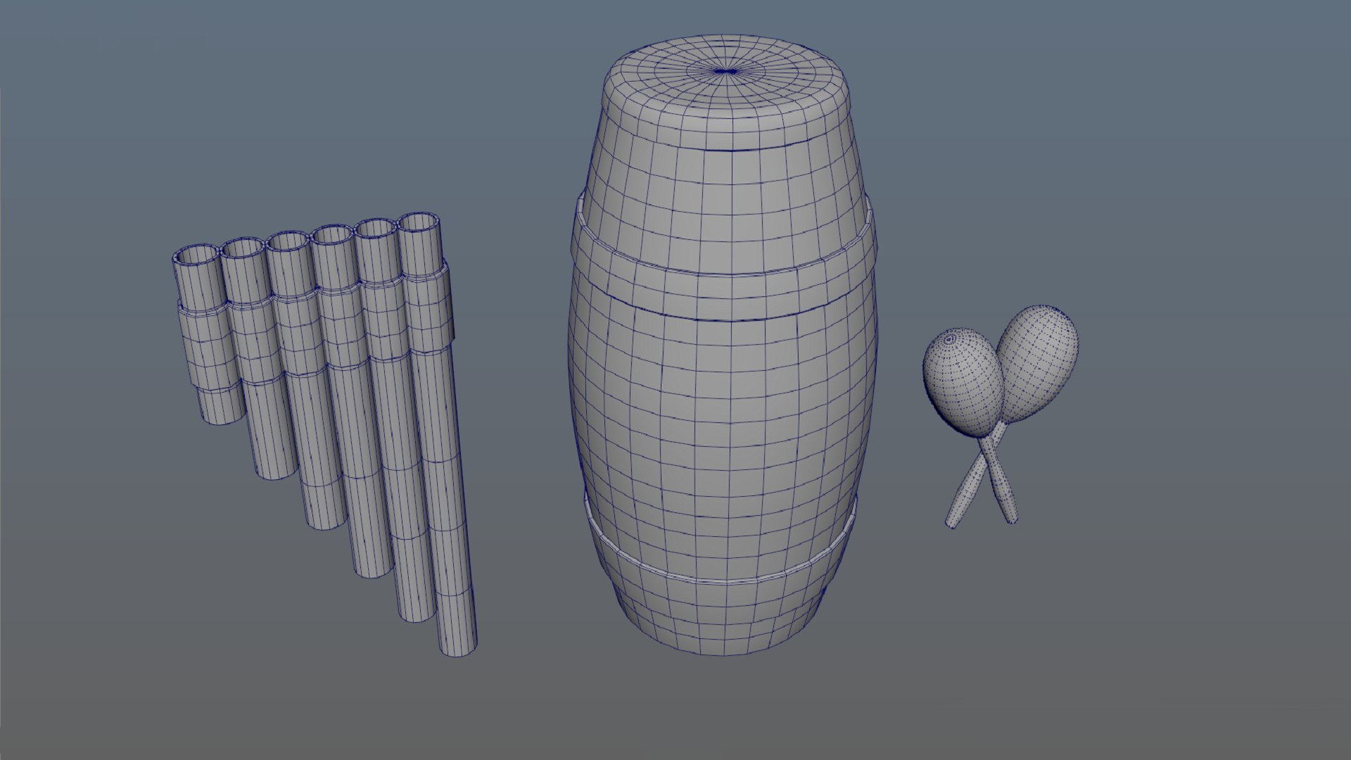 3D Musical Instruments PBR Game Ready 3D Model Low-poly - TurboSquid ...