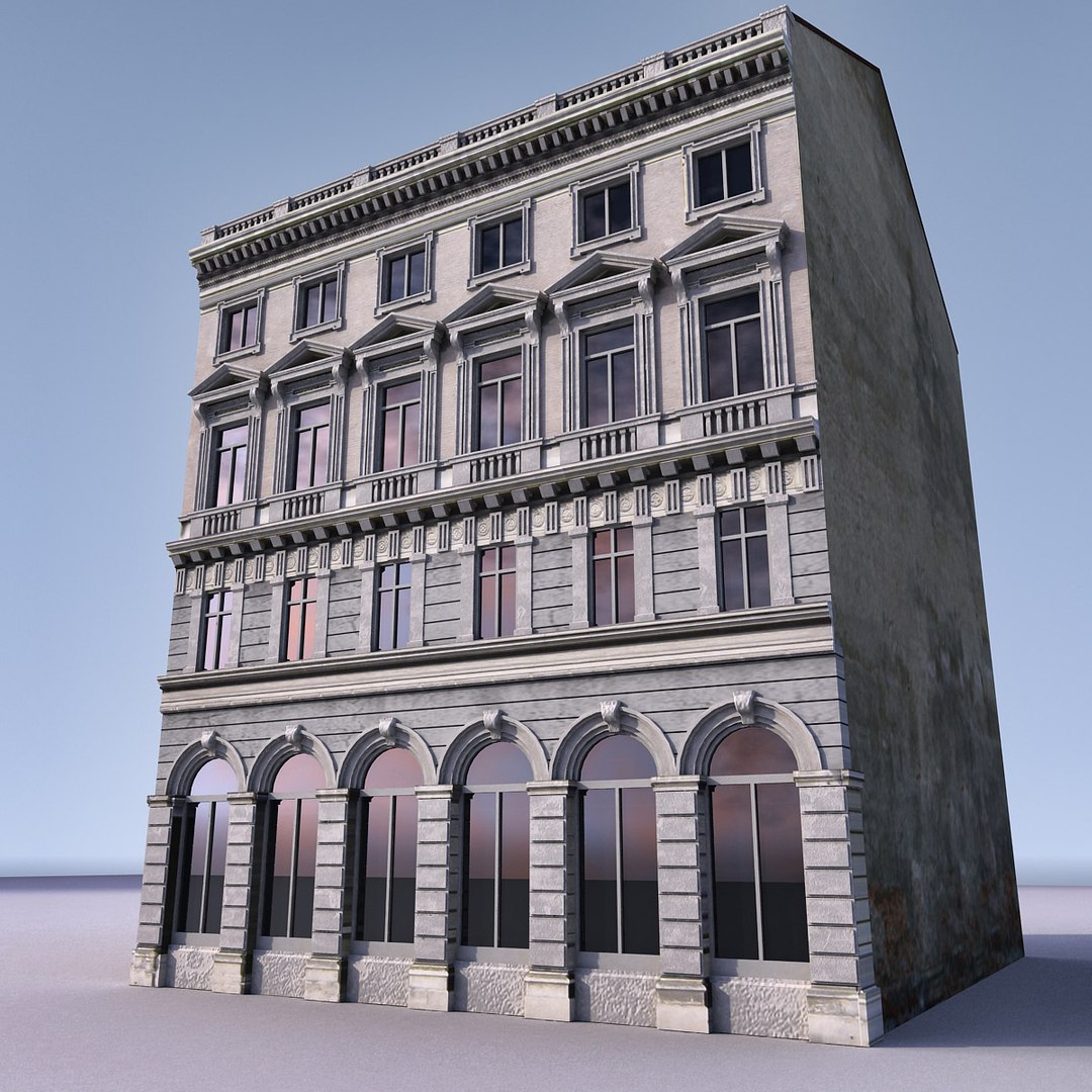 3d Model European Building Europe