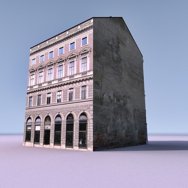 3d model european building europe