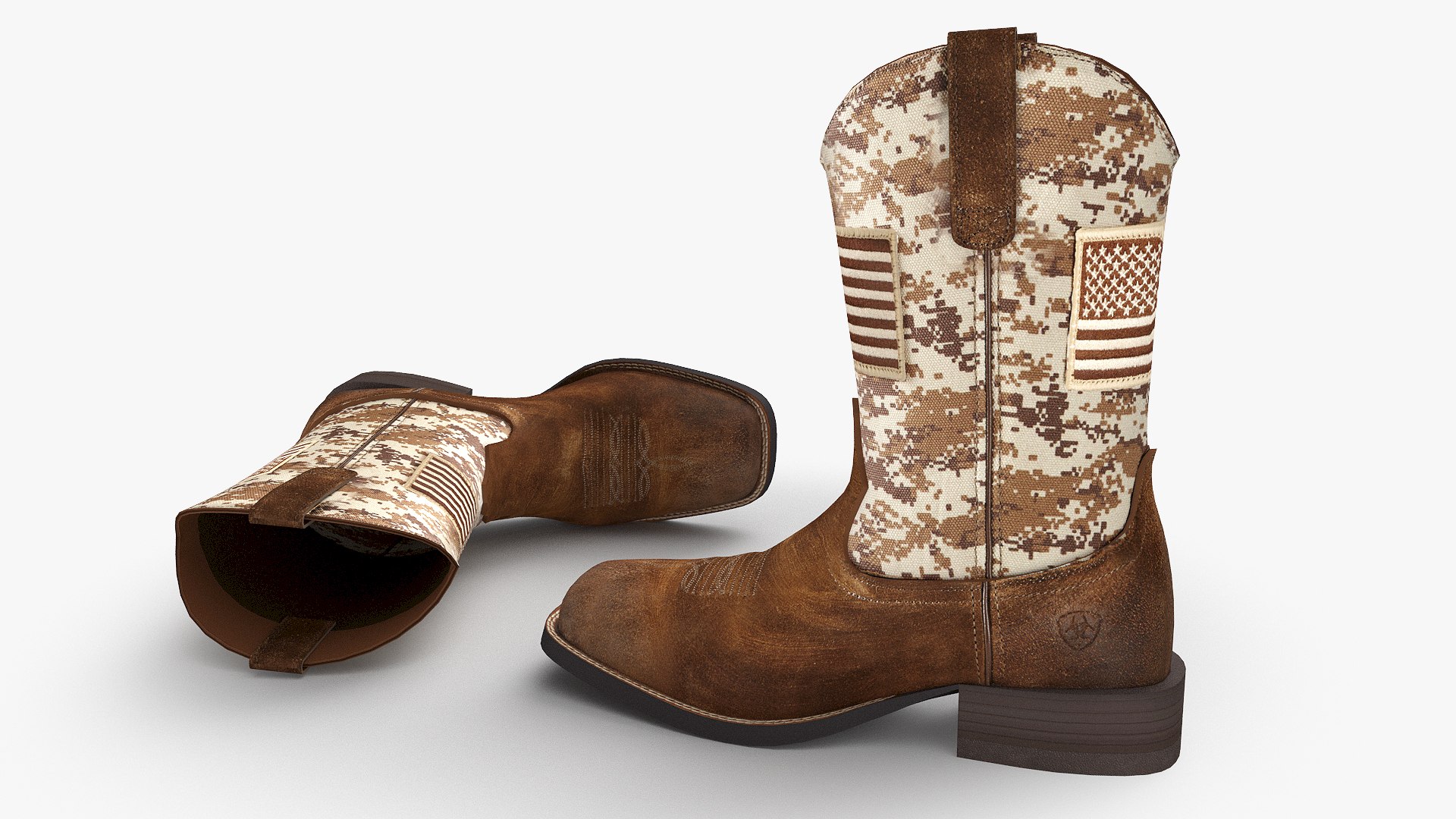 3D Cowboy Sport Patriot Western Boot Ariat - TurboSquid 1948040