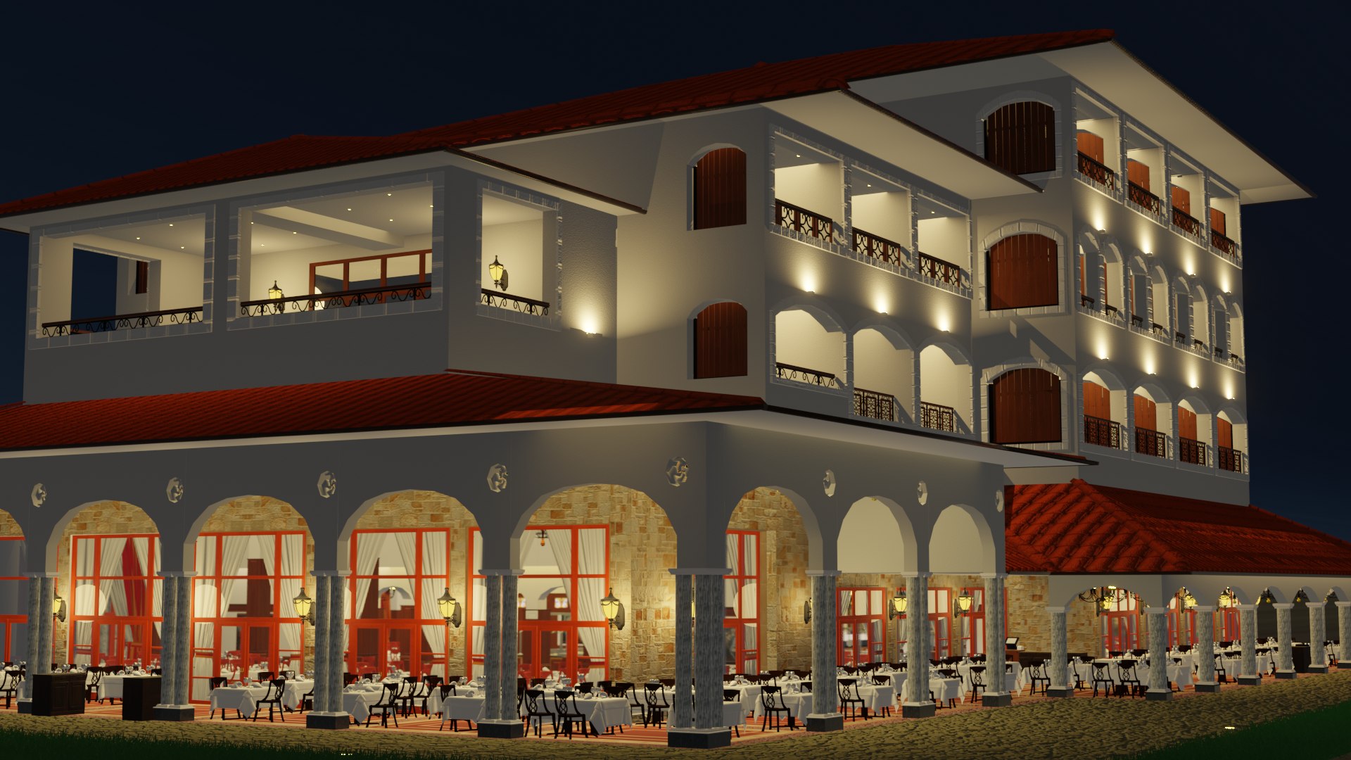 3D Hotel-Restaurant Buffet Model - TurboSquid 1833122