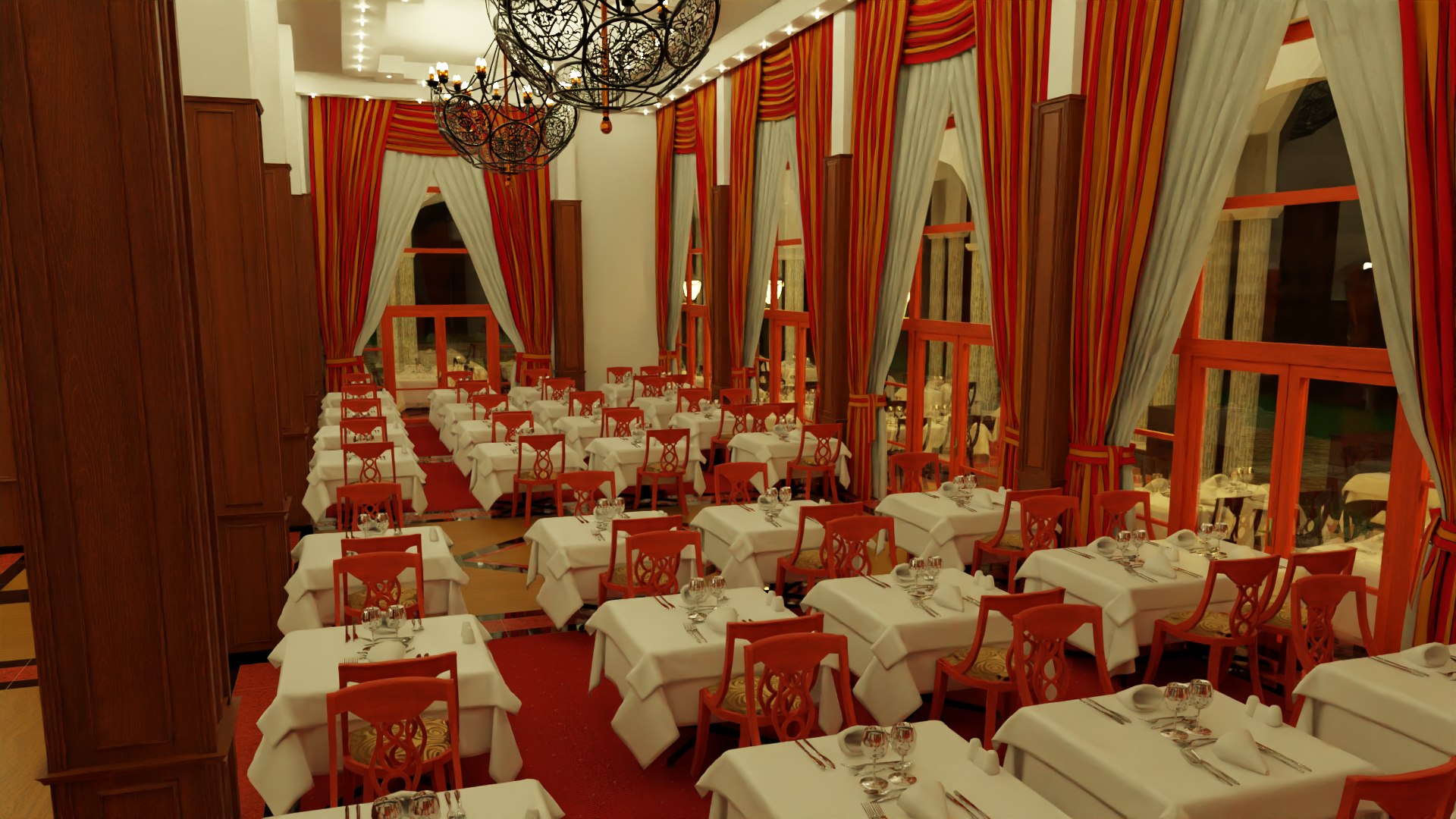 3D Hotel-Restaurant Buffet Model - TurboSquid 1833122