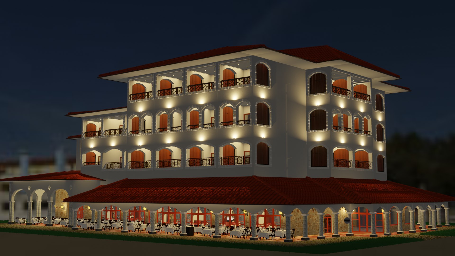 3D Hotel-Restaurant Buffet Model - TurboSquid 1833122
