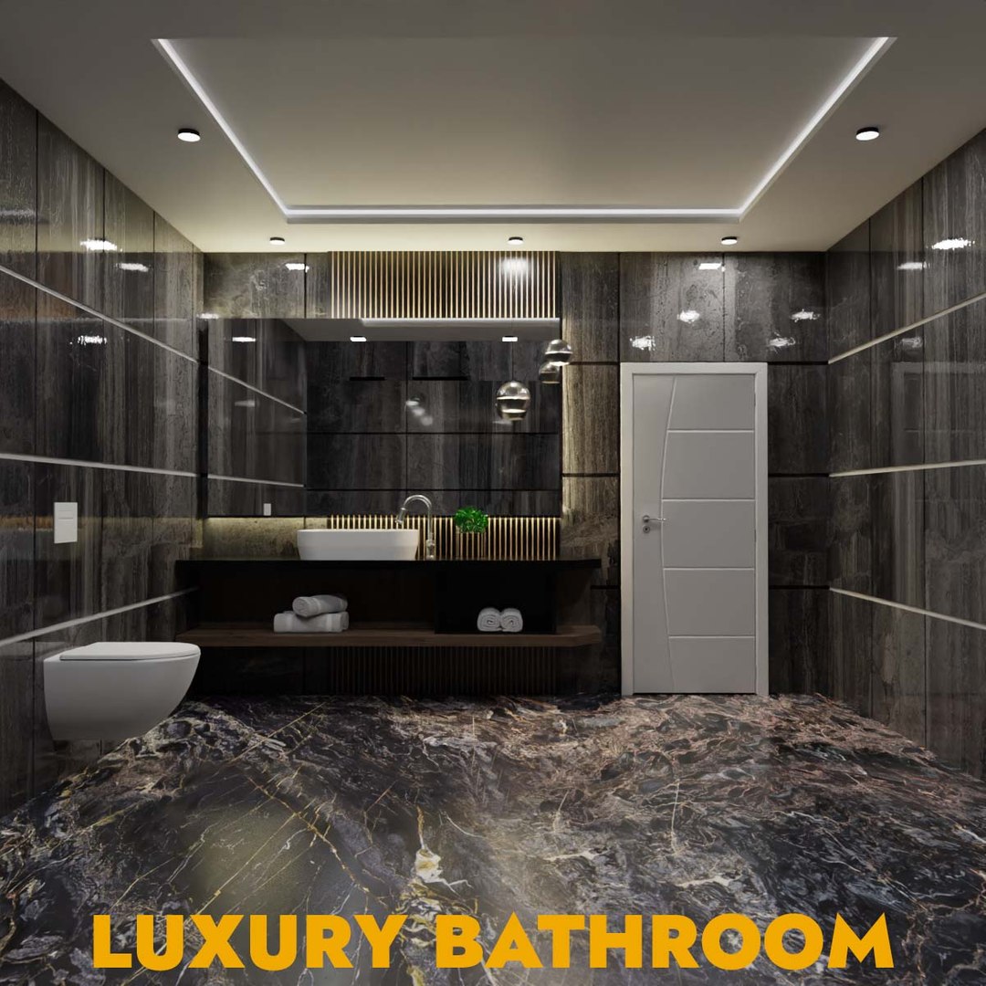 Exquisite Bathroom Realistic 3D Model - TurboSquid 2104269