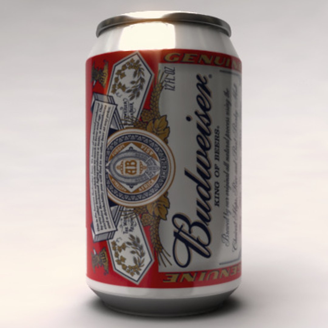 33cl Budweiser Beer 3d Max