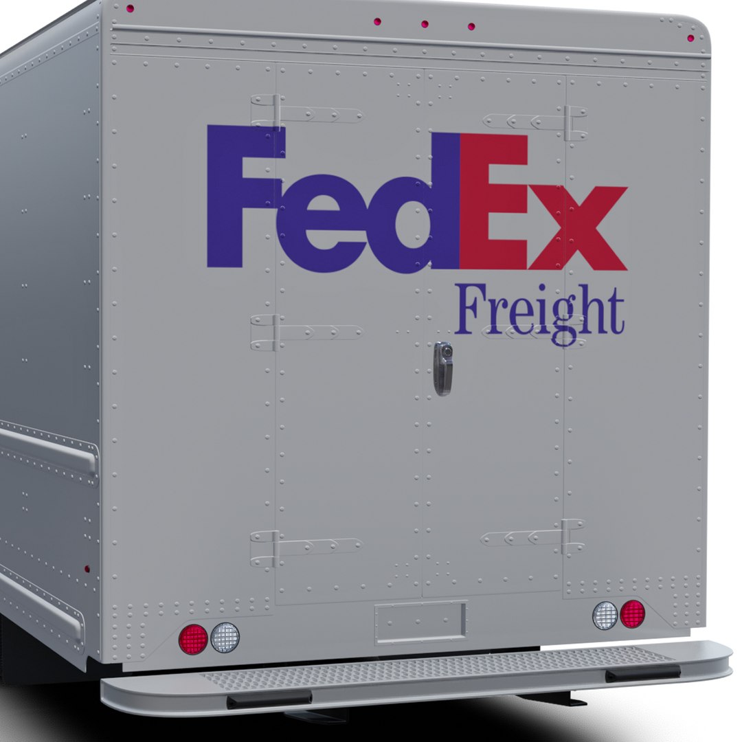 3D Fedex Freight Delivery Step Van Model - TurboSquid 1410384