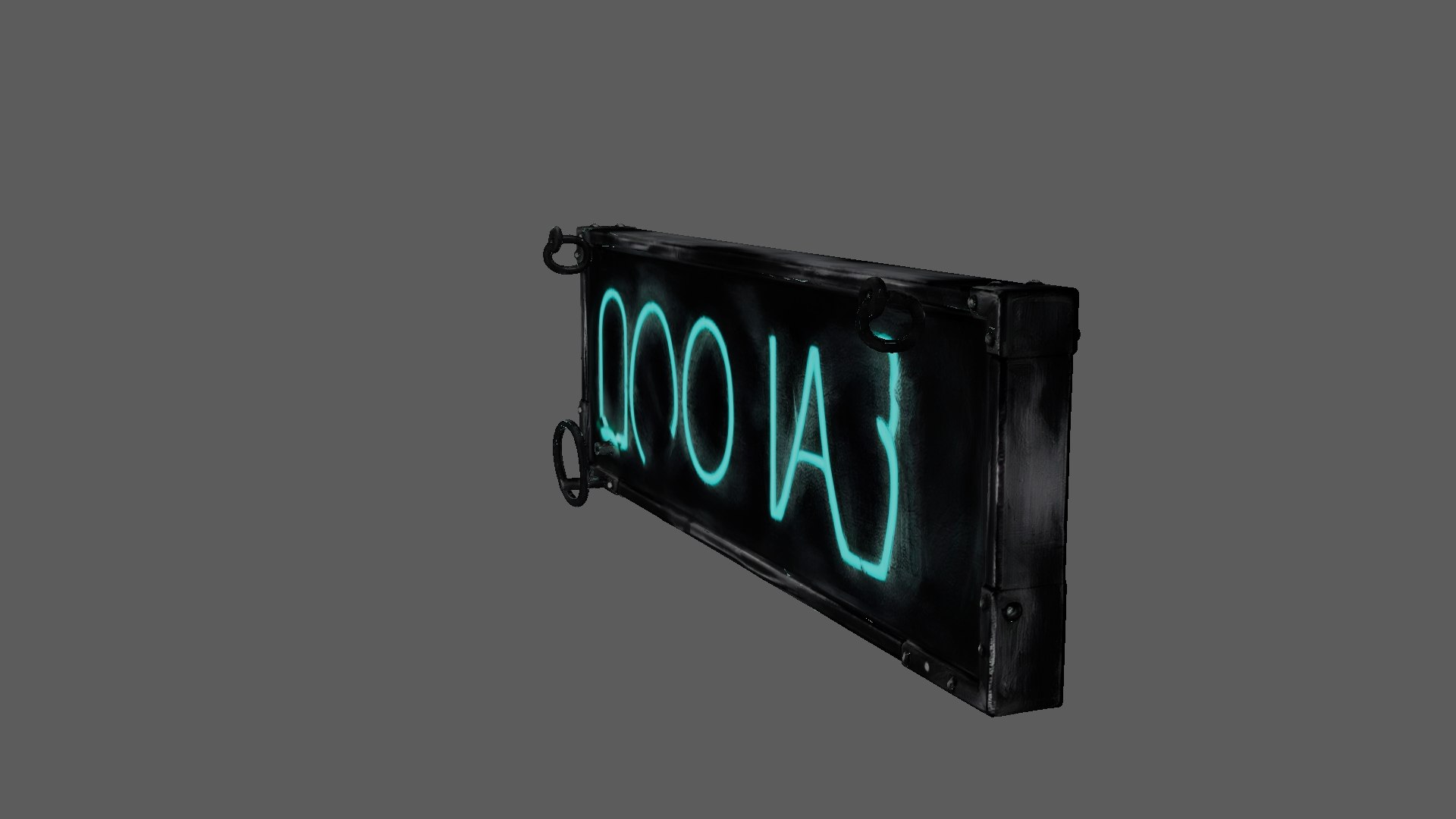Stylized Neon Signboard - Seafood Restaurant Sign 3D - TurboSquid 2571849