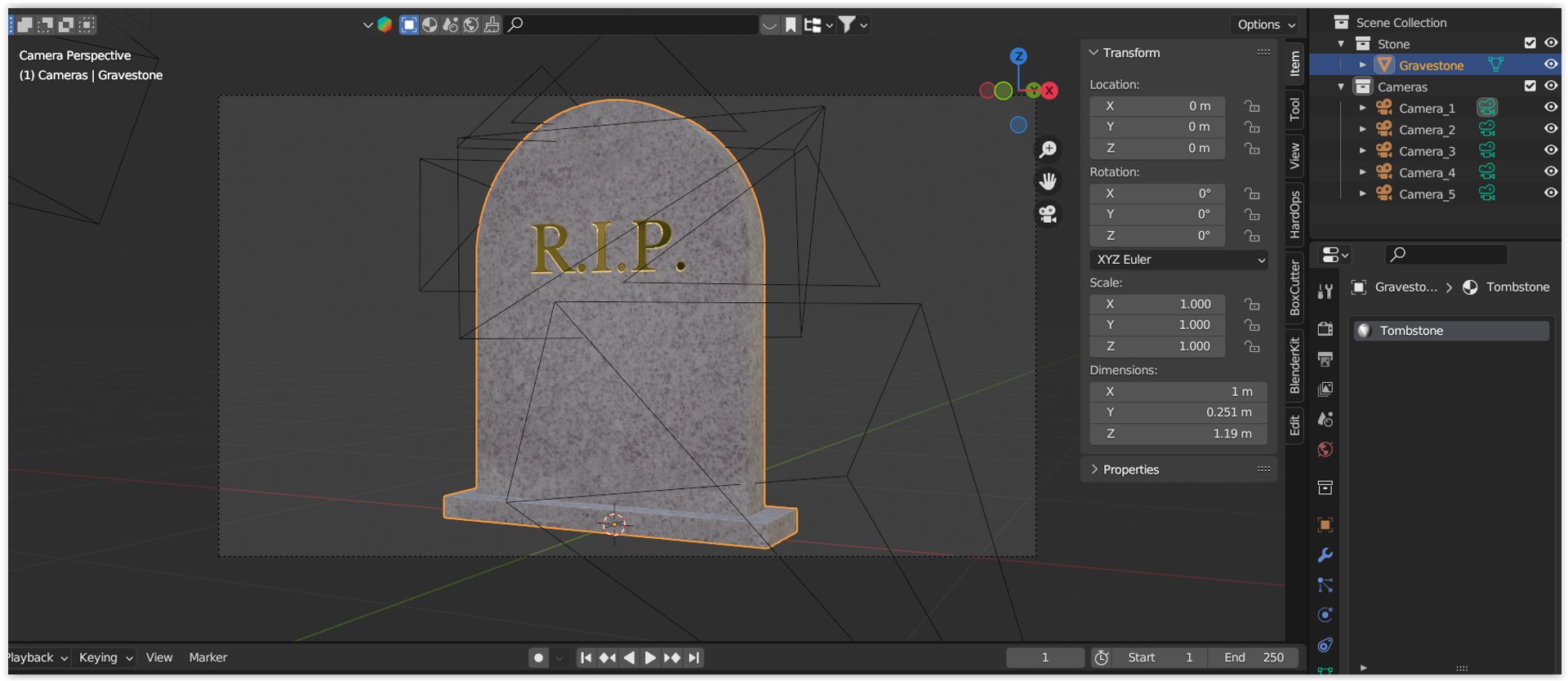Tombstone PBR II 3D Model - TurboSquid 2197226