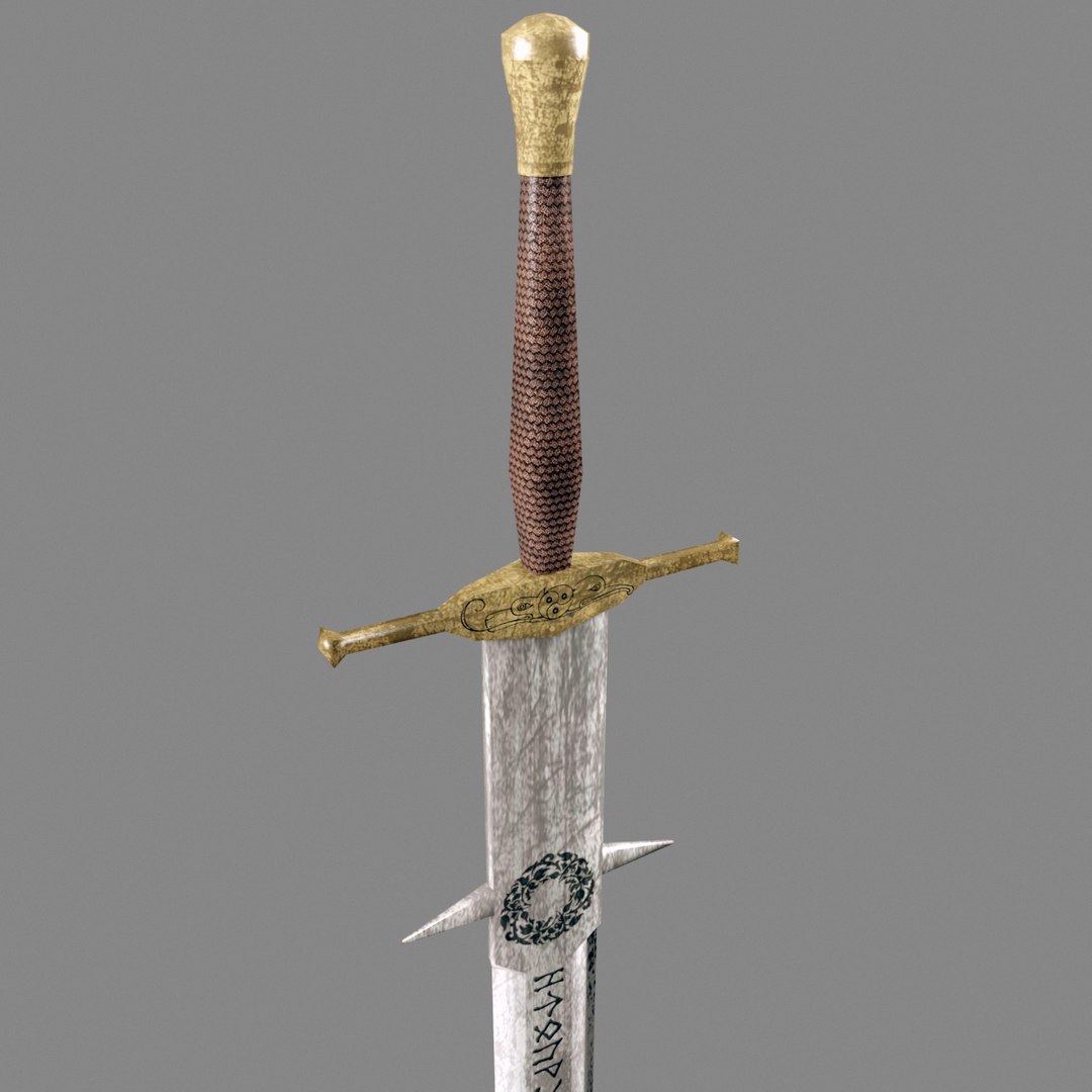 3d model of greatsword games animations