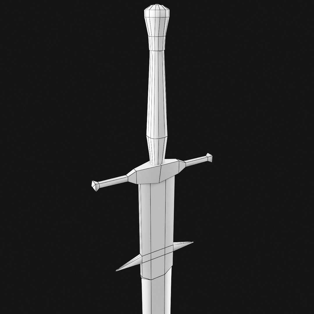 3d model of greatsword games animations