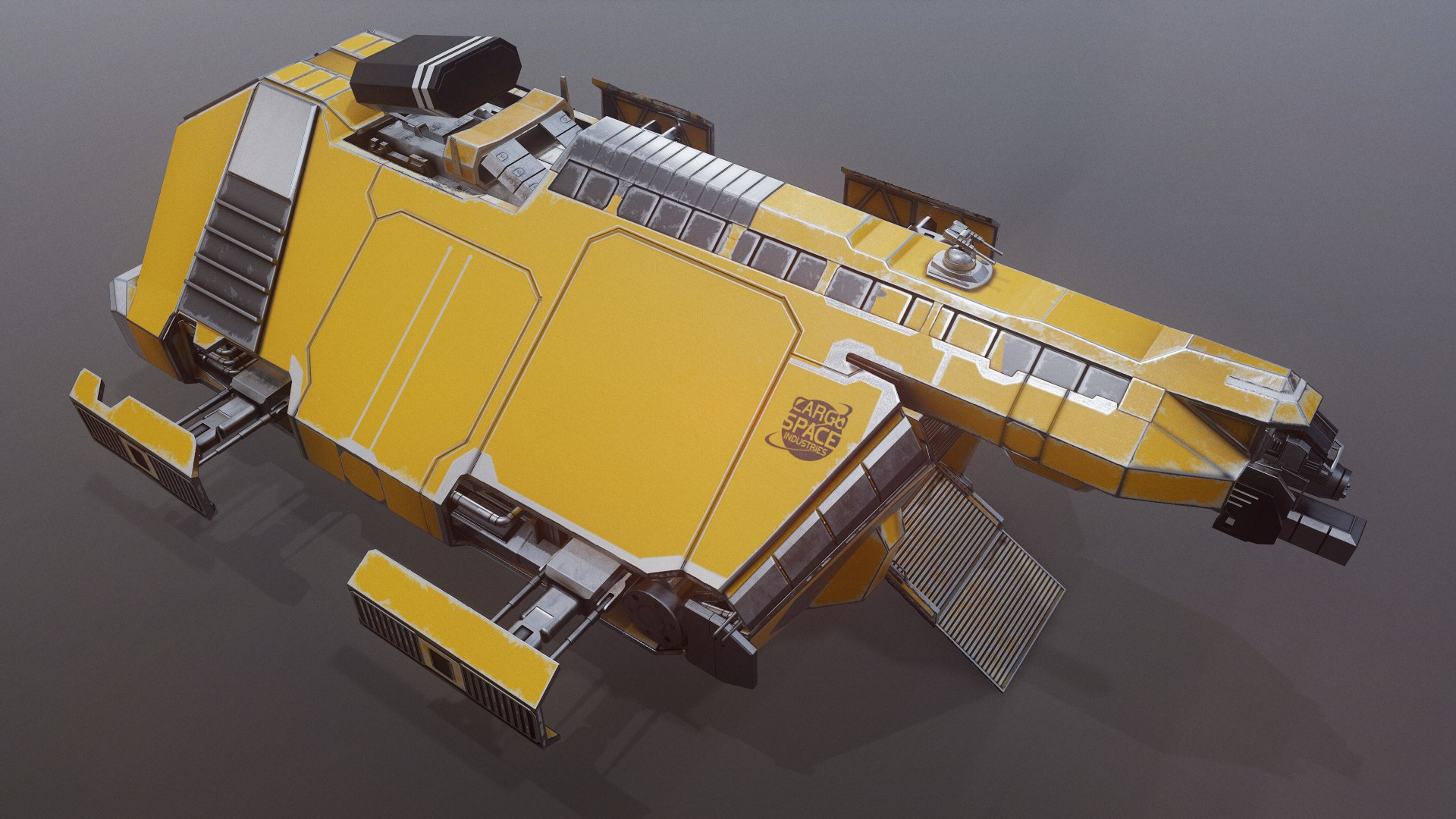 3D cargo spaceship space animation model - TurboSquid 1434411