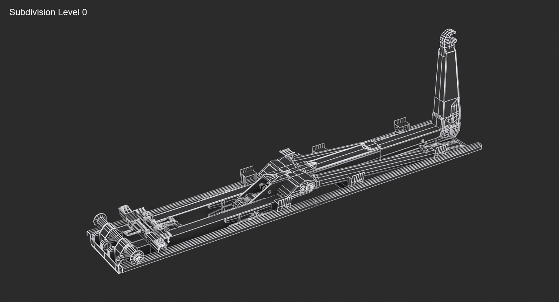 Hydraulic Hooklift Hook 3ds