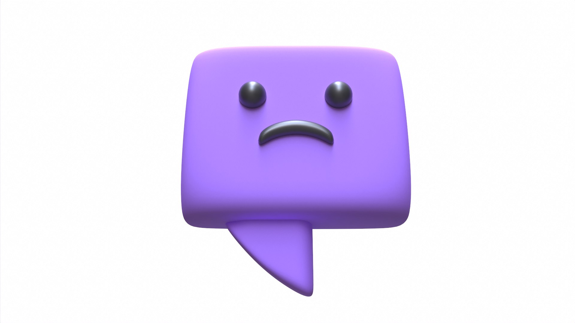 Sad Emoji Message Box Model - TurboSquid 1879333