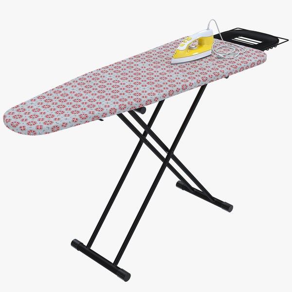 modelo 3d Plancha para ropa sobre tabla de planchar - TurboSquid 2279758