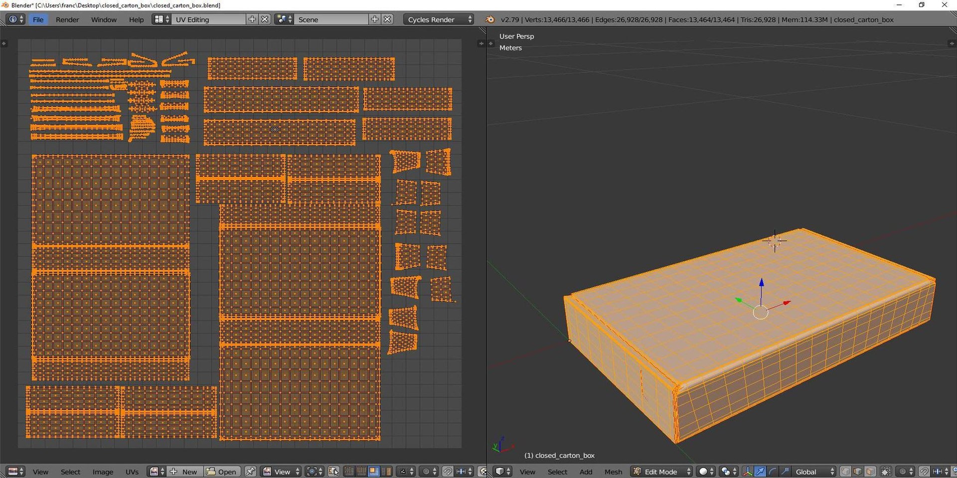 Closed Carton Box 3D Model - TurboSquid 1503493