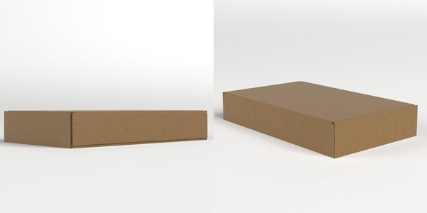 Closed carton box 3D model - TurboSquid 1503493