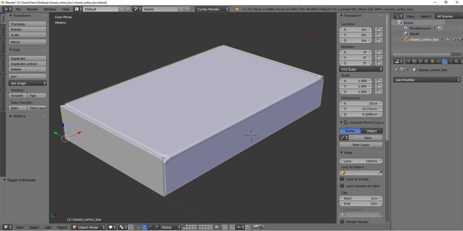 Closed Carton Box 3D Model - TurboSquid 1503493