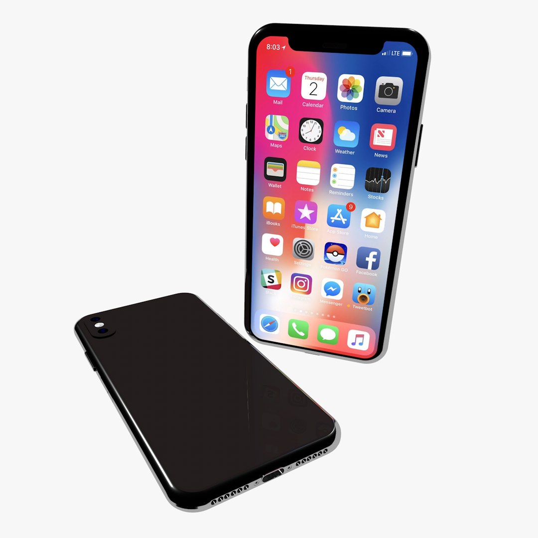 IPhone X Model 3D - TurboSquid 2100556