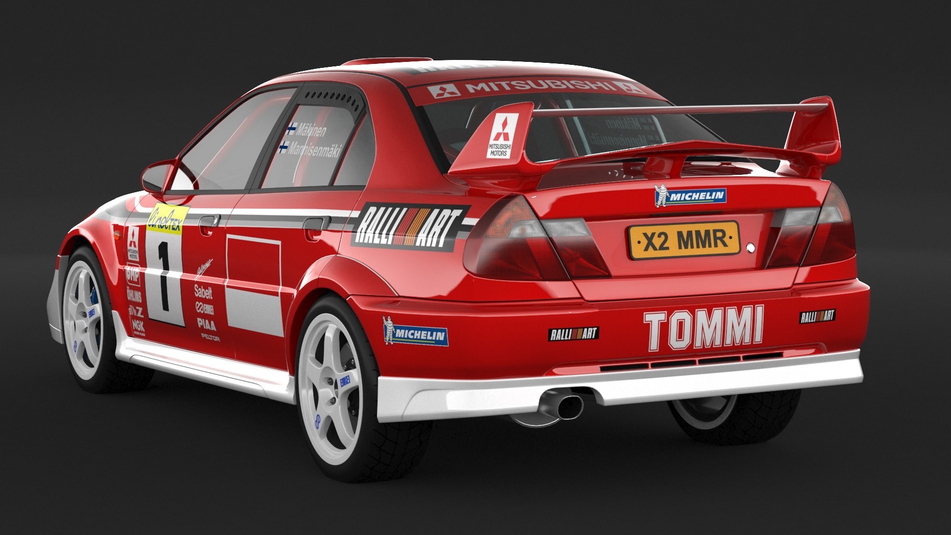 Mitsubishi Lancer Evolution 6 Tme Rally Car 3D Model - TurboSquid 2306129