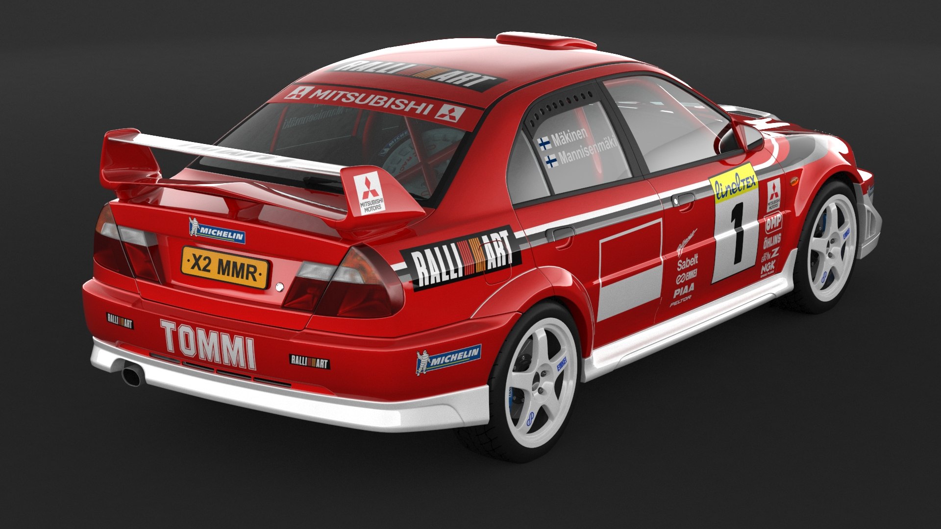 Mitsubishi Lancer Evolution 6 Tme Rally Car 3D Model - TurboSquid 2306129