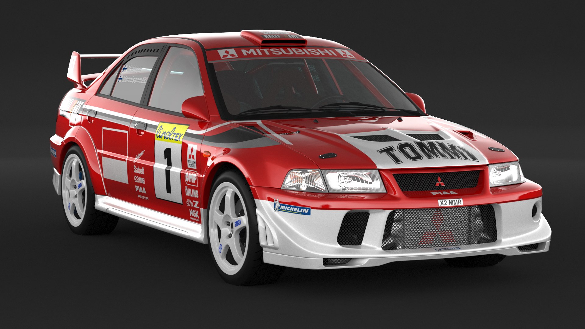 Mitsubishi Lancer Evolution 6 Tme Rally Car 3D Model - TurboSquid 2306129