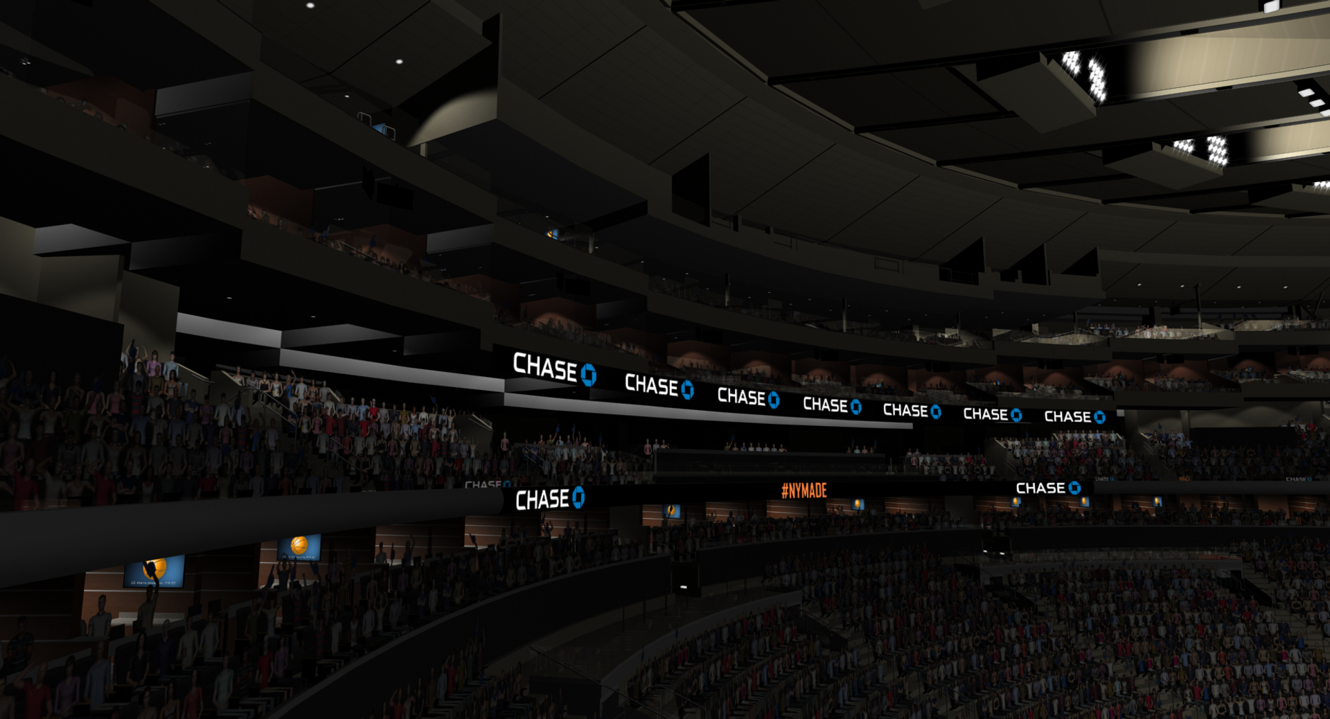 3d madison arena msg basketball model