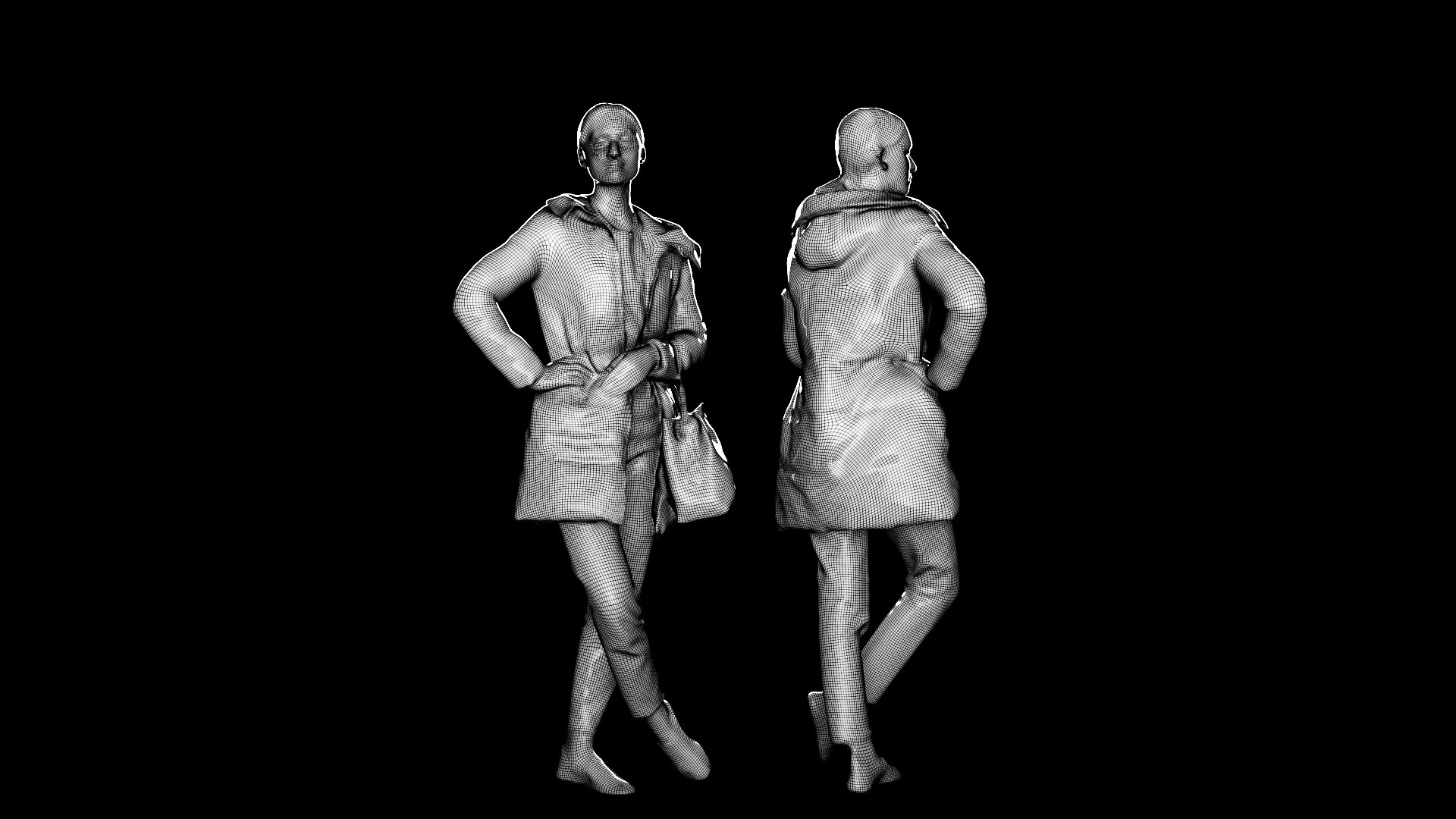 Human Young Woman Bag Model - TurboSquid 1473788