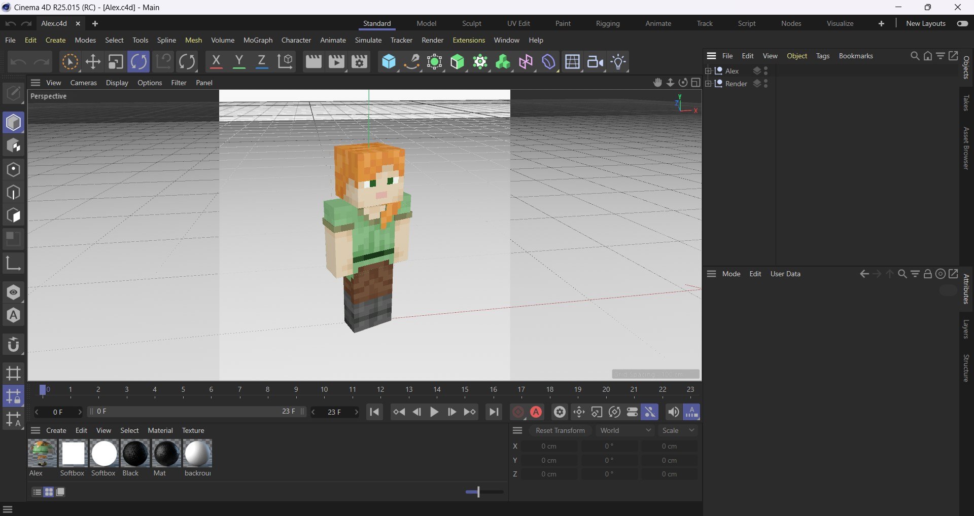 Alex Minecraft 3D - TurboSquid 2364628