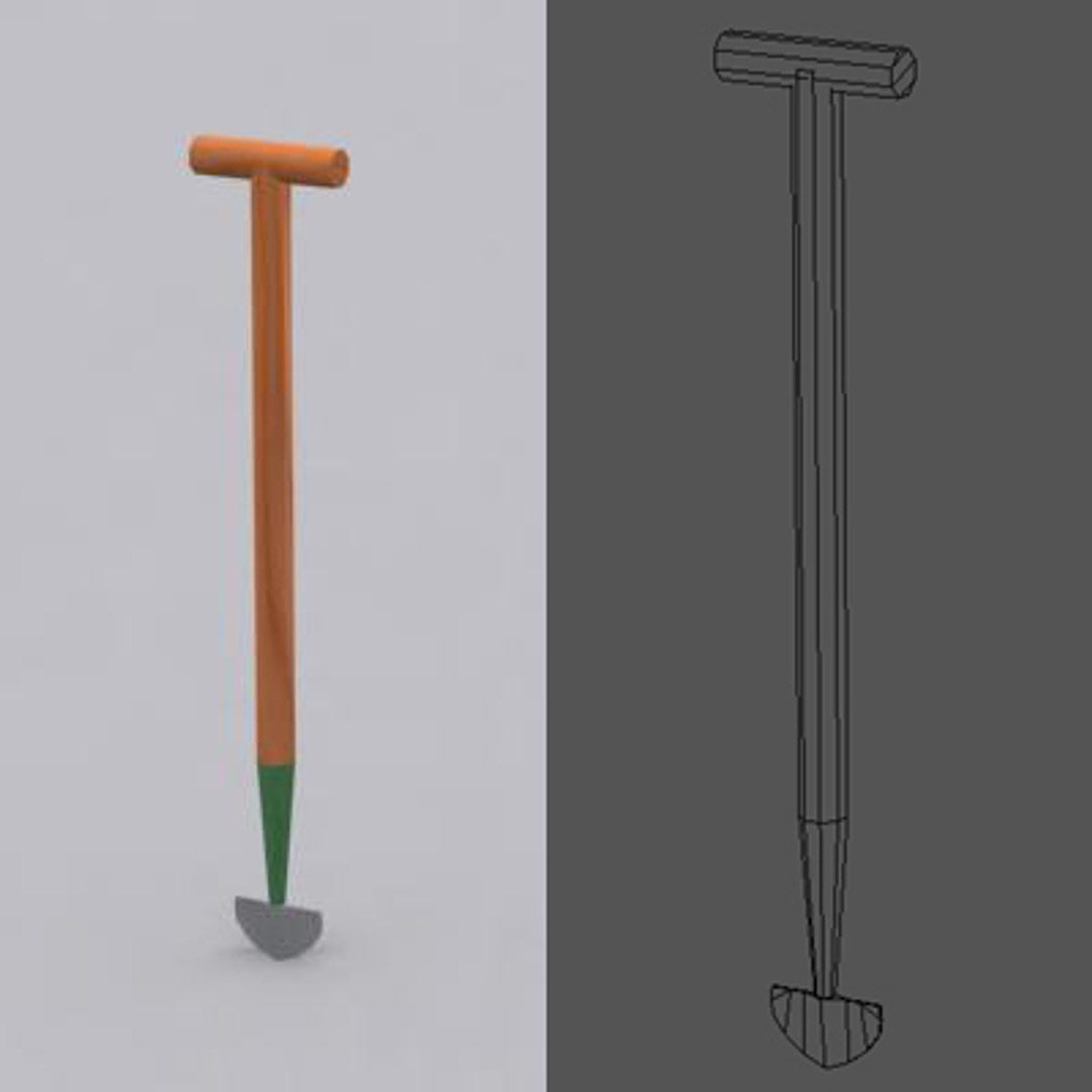 3d Model Garden Tools Edger Fork