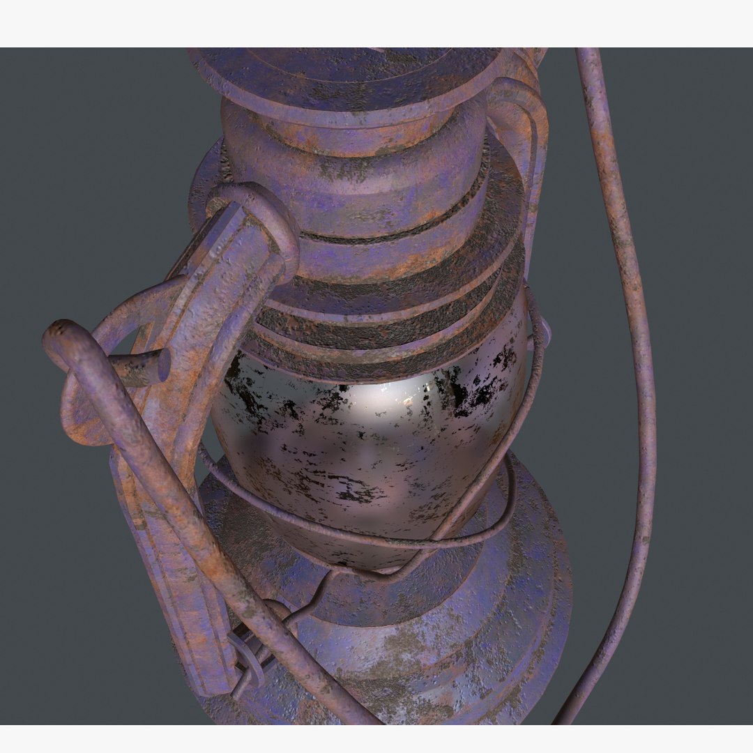 Old rusty lantern 3D - TurboSquid 1638092