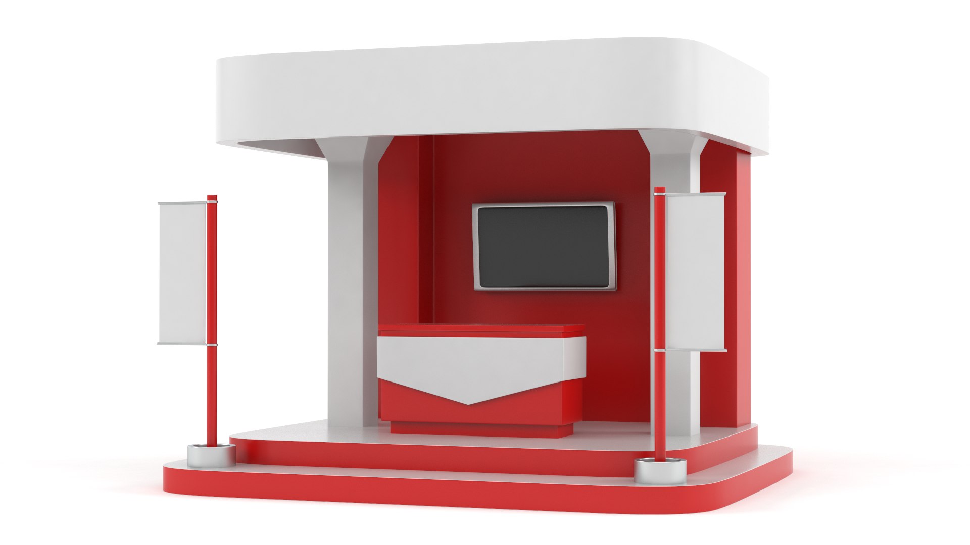 Exhibition Booth Model - TurboSquid 2326475