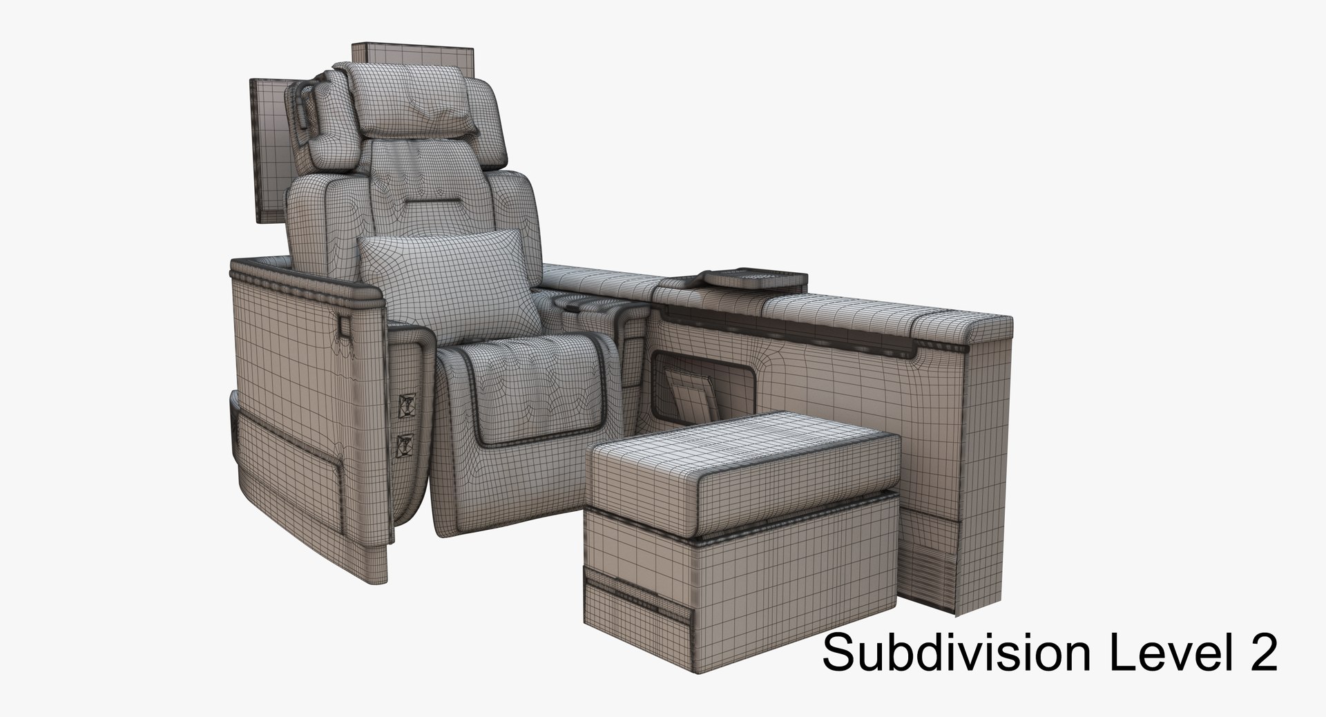 Lufthansa 1st Class Seats 3D Model - TurboSquid 1555176