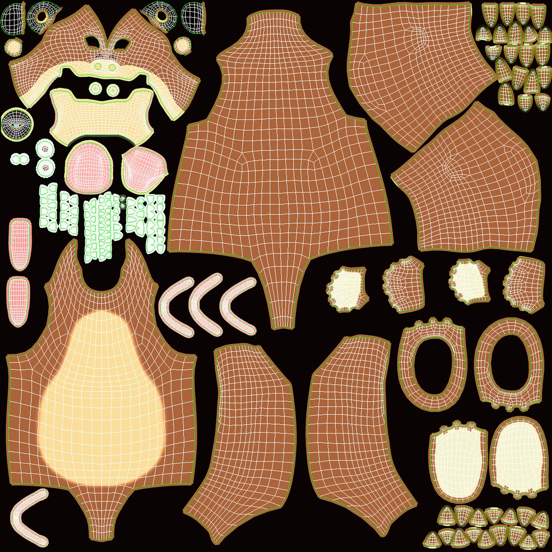 3D Bear From Masha And The Bear T-pose - TurboSquid 2132405