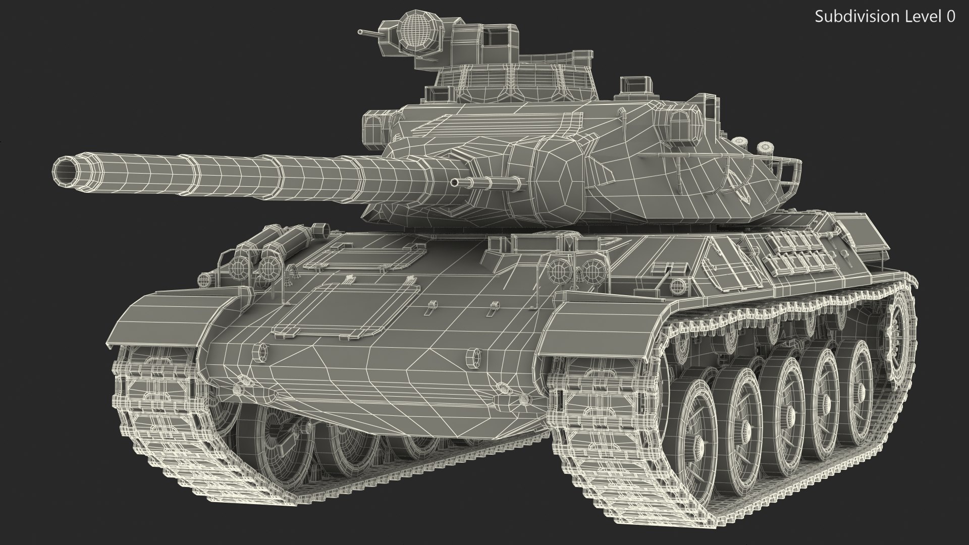 3D French AMX-30 Rigged For Cinema 4D - TurboSquid 2262119