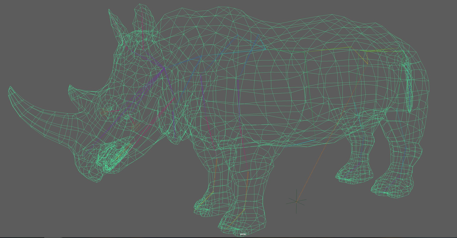 Rhinoceros Rig 3D Model - TurboSquid 2186908