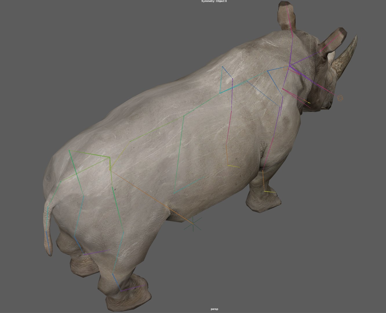 Rhinoceros Rig 3D Model - TurboSquid 2186908