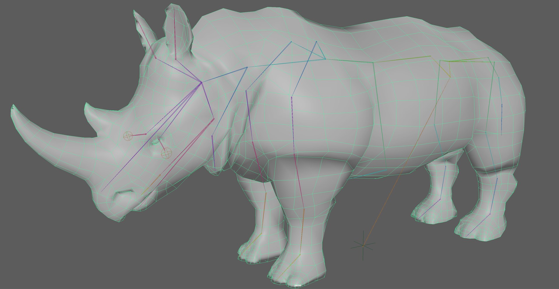 Rhinoceros Rig 3D Model - TurboSquid 2186908