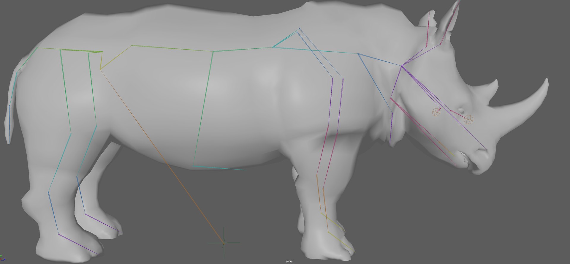 Rhinoceros Rig 3D Model - TurboSquid 2186908