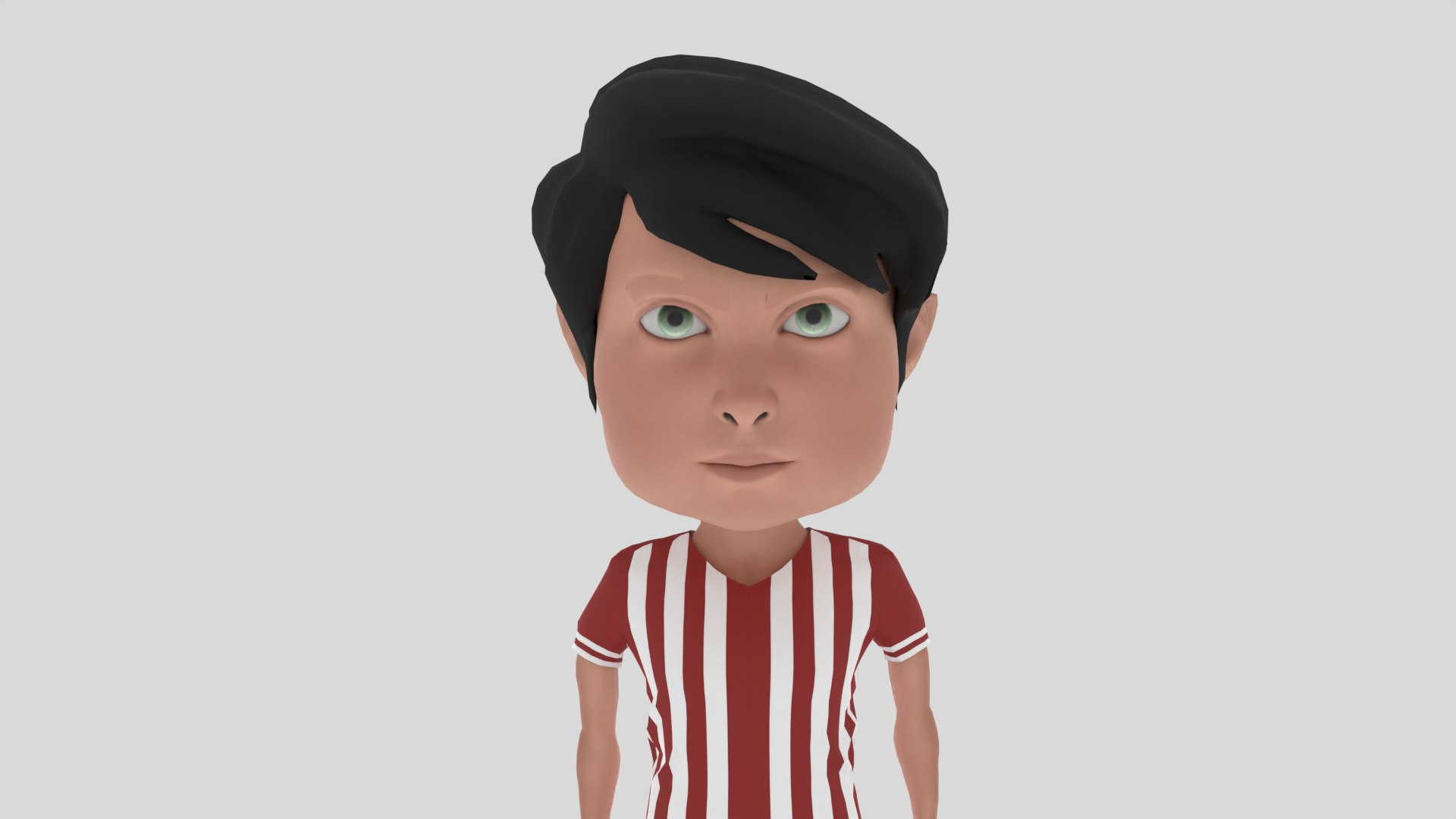 3D Model Cartoon Footballer - TurboSquid 2034754