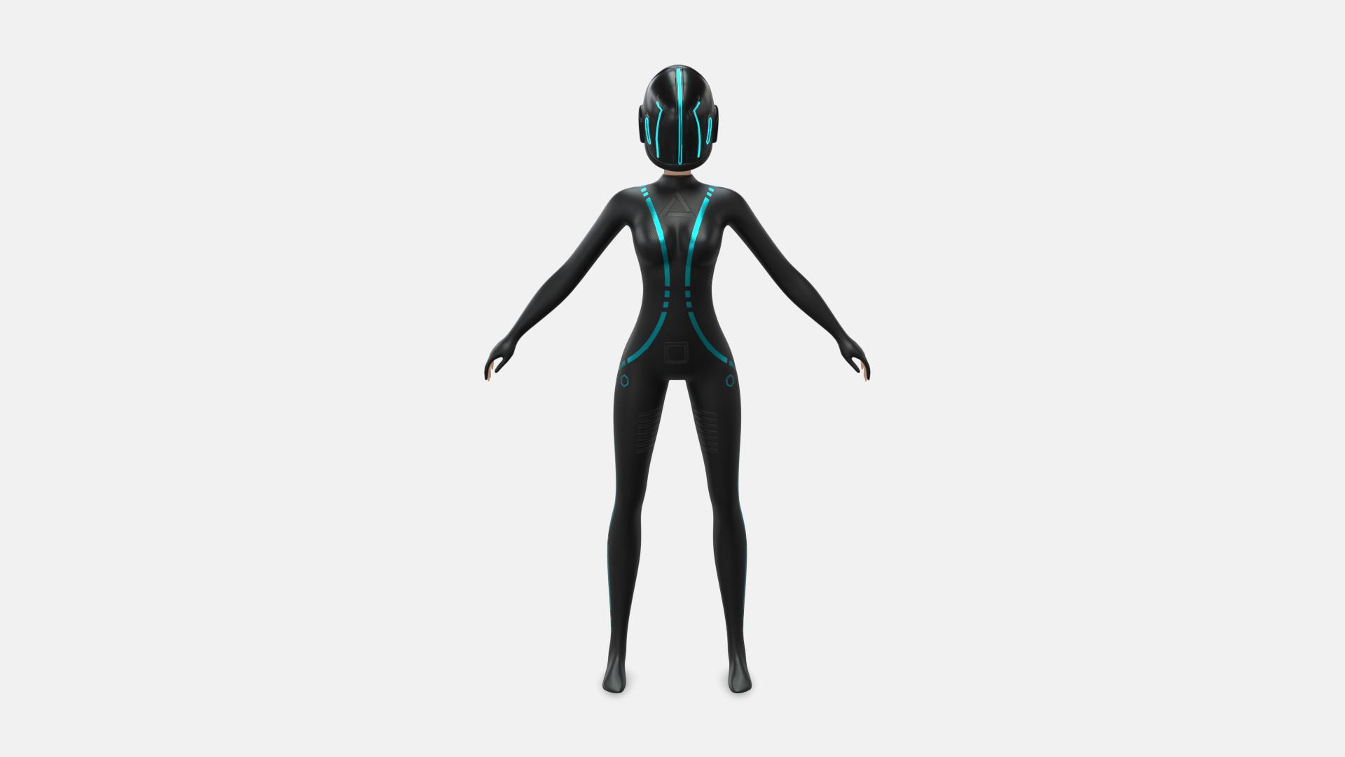 Tron Legacy Woman Racer 3D Model - TurboSquid 1930269