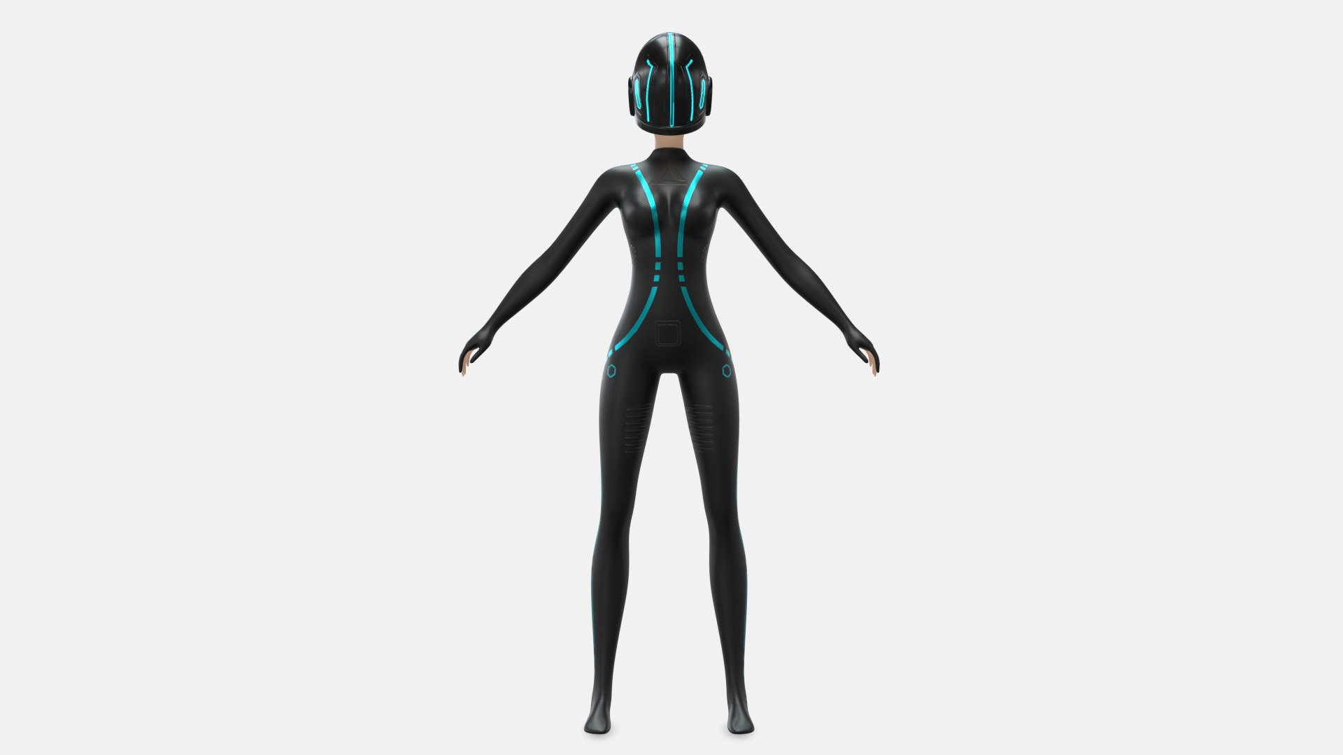 Tron Legacy Woman Racer 3D Model - TurboSquid 1930269